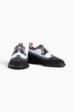 Thom Browne Jacquard-knit Derby Shoes