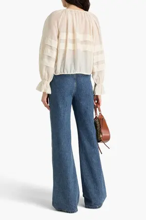 Ulla Johnson Cora Cotton And Silk-blend Voile Blouse