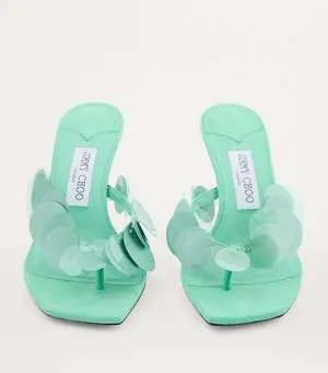 JIMMY CHOO Freja 70 Suede Heeled Sandals