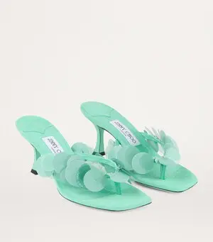 JIMMY CHOO Freja 70 Suede Heeled Sandals
