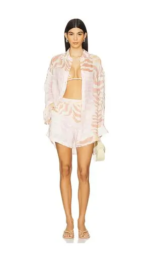VITAMIN A Playa Linen Boyfriend Shirt