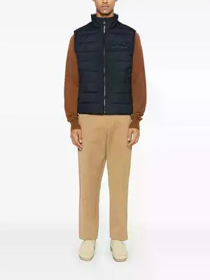 BOSS Logo Water-repellent Gilet - Blue