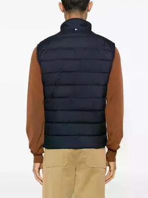BOSS Logo Water-repellent Gilet - Blue
