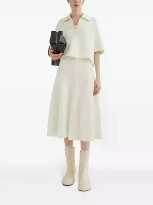 JIL SANDER Panelled Flared Midi Skirt