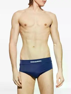Dsquared2 Logo Embroidered Swim Trunks