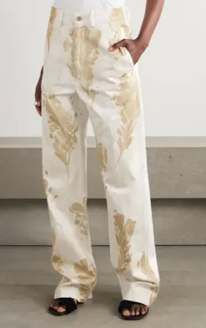 Dries Van Noten Floral Pants For Women