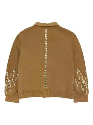 BIRTH OF ROYAL CHILD Flame Pearl Velvet Track Jacket