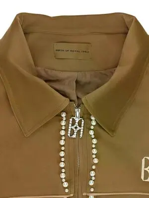 BIRTH OF ROYAL CHILD Flame Pearl Velvet Track Jacket