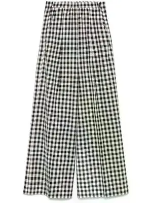 FORTE_FORTE Gingham Check Trousers