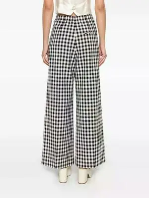 FORTE_FORTE Gingham Check Trousers