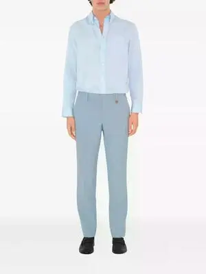 Burberry Tailored Wool Trousers - Blue