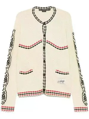 Andersson Bell Fantasia Round-neck Cardigan - Neutrals