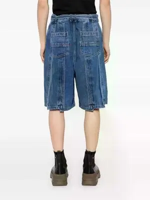 SONGZIO Belted Denim Shorts