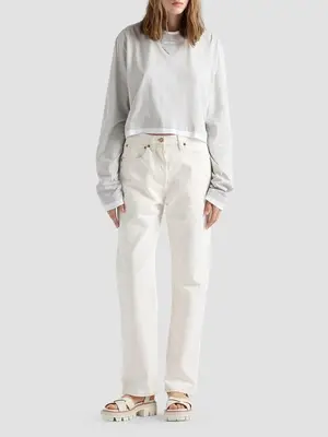 Prada Long-sleeved Jersey T-shirt