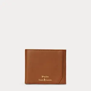 Ralph Lauren Smooth Leather Billfold Wallet - Saddle