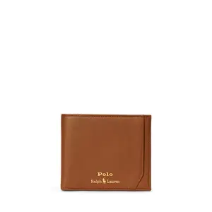 Ralph Lauren Smooth Leather Billfold Wallet - Saddle