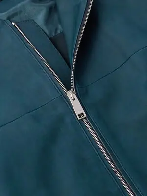 Zegna Nubuck Bomber Jacket - Blue