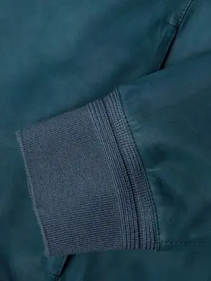 Zegna Nubuck Bomber Jacket - Blue