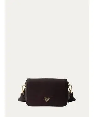 Prada Prada Daino Leather Crossbody Bag Moro