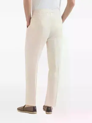 Brunello Cucinelli Drawstring-waist Trousers - White