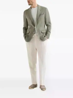 Brunello Cucinelli Drawstring-waist Trousers - White