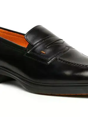 Santoni Leather Loafers