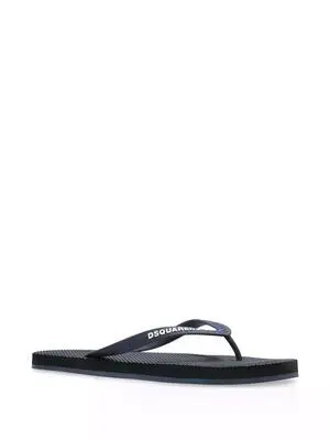 Dsquared2 Logo-embossed Flip Flops - Blue
