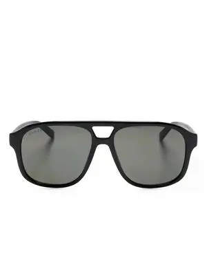 Gucci Pilot Frame Sunglasses - Black