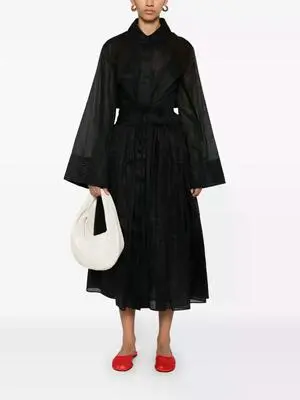 JIL SANDER Cotton Midi Slip Dress - Black
