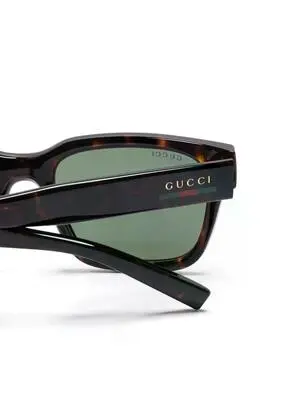 Gucci Square-frame Sunglasses - Black