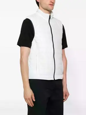 FAY Quilted Gilet - White