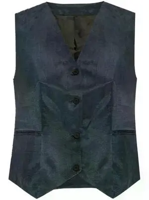 ALLSAINTS Averie Waistcoat - Blue