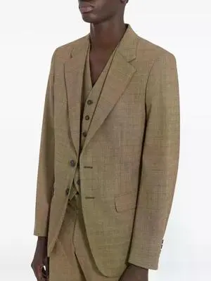 MAISON MARGIELA Tartan-pattern Blazer - Brown