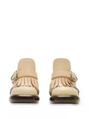 Burberry 95mm Tasseled High-heel Loafers