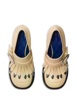 Burberry 95mm Tasseled High-heel Loafers