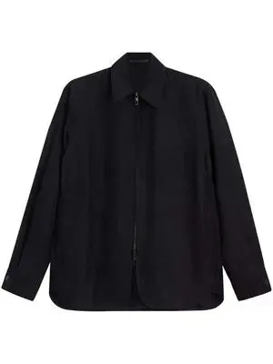 Giorgio Armani Zip-up Shirt - Black