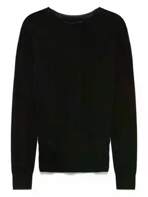 JOSEPH Crew-neck Top - Black