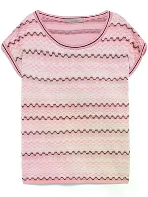 D.exterior Patterned Jacquard Top
