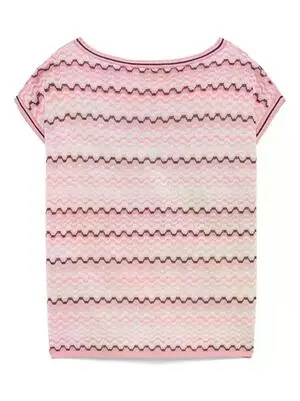 D.exterior Patterned Jacquard Top