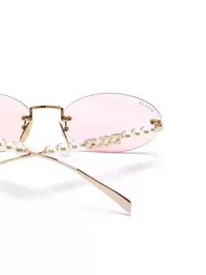 Gucci Oval-frame Sunglasses
