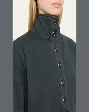 Citizens Of Humanity Mirelle Buttoned Pullover - Charcoal