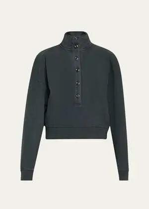 Citizens Of Humanity Mirelle Buttoned Pullover - Charcoal