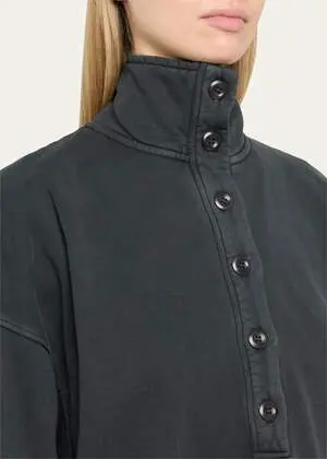 Citizens Of Humanity Mirelle Buttoned Pullover - Charcoal