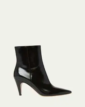 GIANVITO ROSSI Gianvito Rossi Amelia Patent Leather Booties - Nero