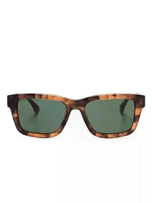 Gucci Square-frame Sunglasses - Brown