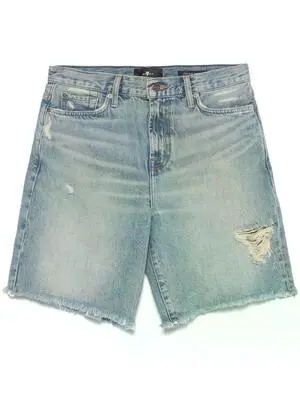 7 For All Mankind Zip Up Shorts For Women