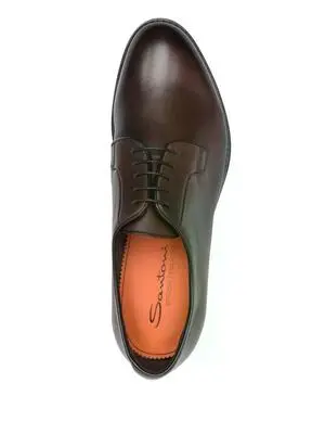 Santoni Leather Derby Shoes