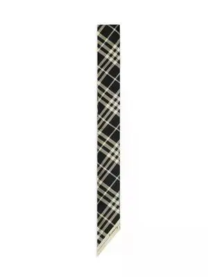Burberry Skinny Checked Scarf