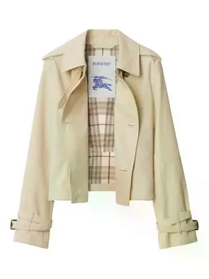 Burberry Cropped Trench Jacket - Neutrals