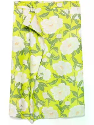 KENZO Kenzo Peonies Printed Midi Skirt